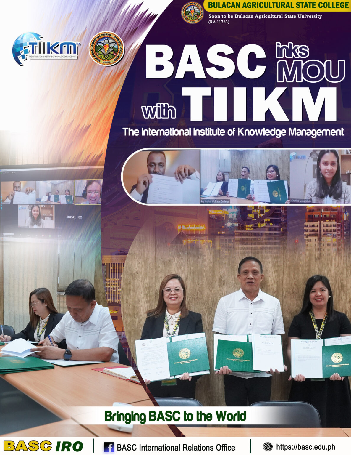 International Relations Office - Activities - Bulacan Agricultural ...