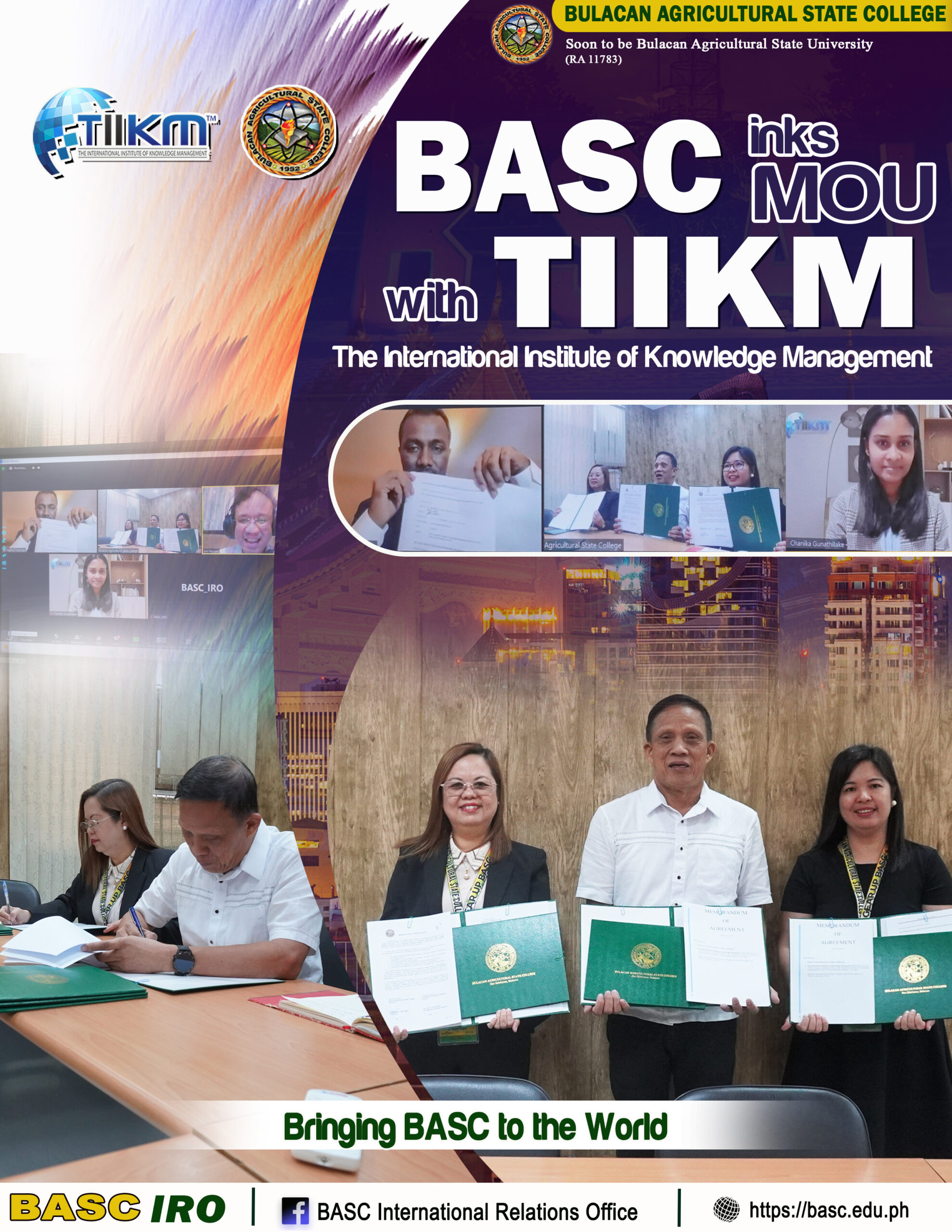 International Relations Office - Activities - Bulacan Agricultural ...